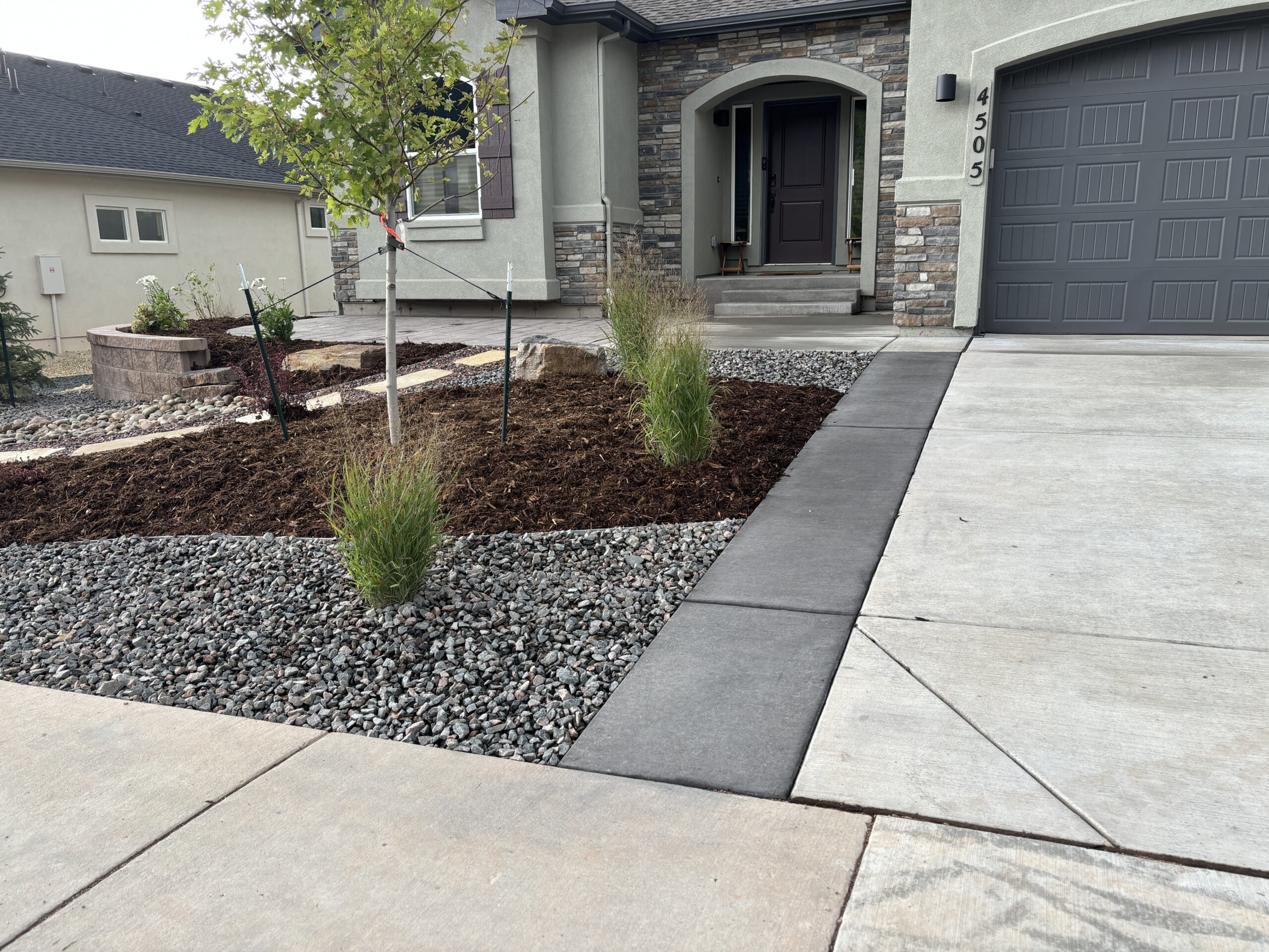 Rustic Hardscaping and Stamped Concrete - All in One Concrete & More